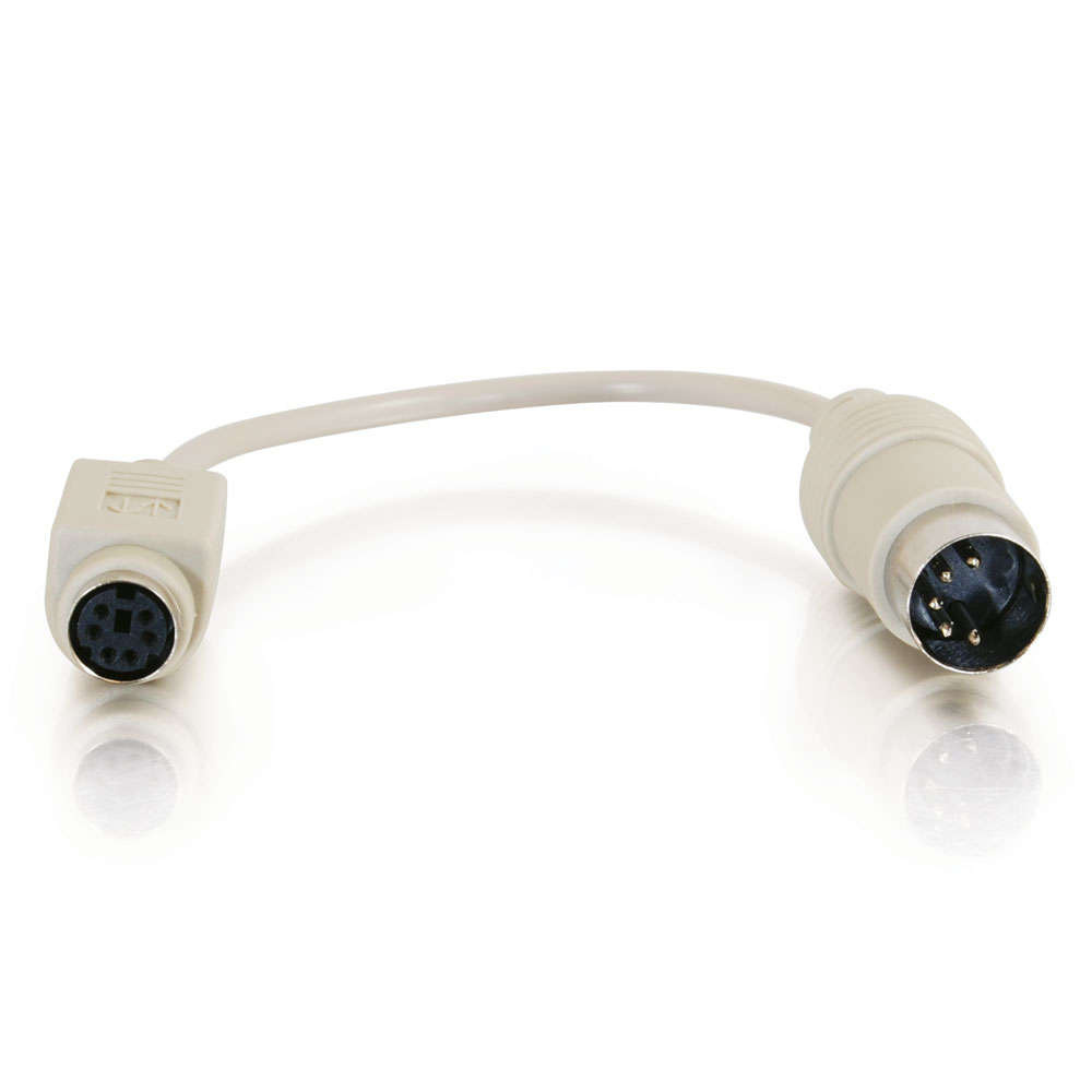 0.5ft (0.15m) PS/2 Female to AT Male Keyboard Adapter Cable | Keyboard ...