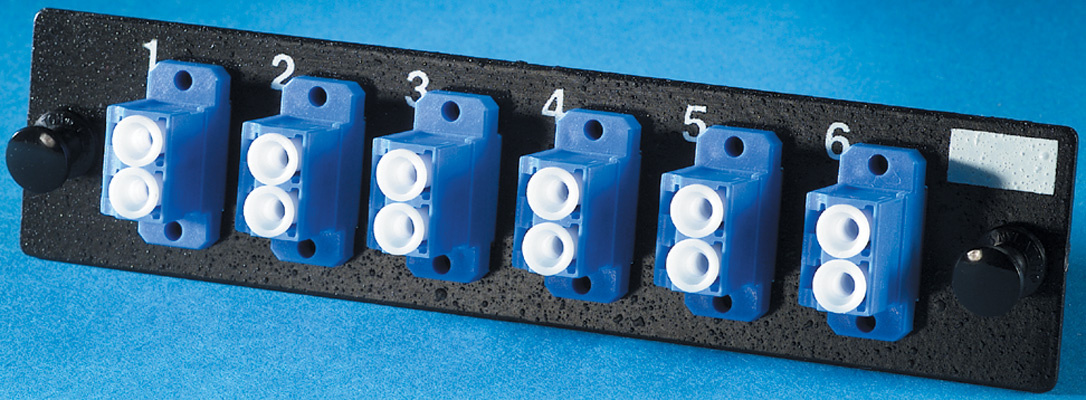 6-LC (12 fibers) single mode adapters with ceramic alignment sleeves ...