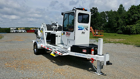 7,500 lbs 10,500 ft of 5/8 in rope Single Drum Puller Rental - Custom ...