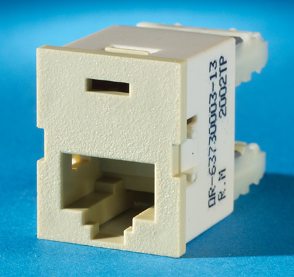 TracJack Category 3, T568A/B, 180 degrees, Electrical Ivory | Jacks and ...