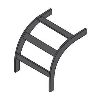 09-8104-9212-12BK RUNWAY 90VO TUBE | Cable Runways | Cable Tray and ...