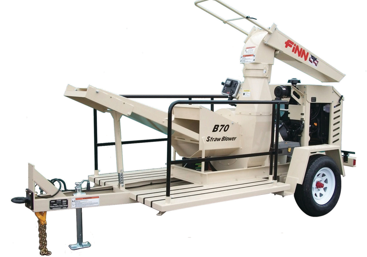 Skid Mounted Track Straw Blower Rental - Custom Truck One Source