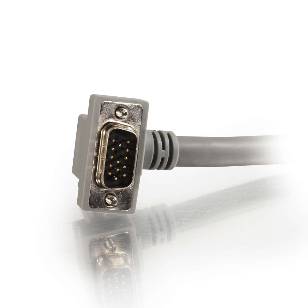 15ft (4.6m) Premium Shielded HD15 SXGA M/M Monitor Cable with 90 ...