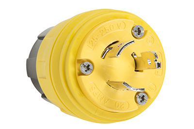 Turnlok® Watertight Locking Plug, 20A 125V, NEMA 4X/6P Rated, Non-NEMA ...