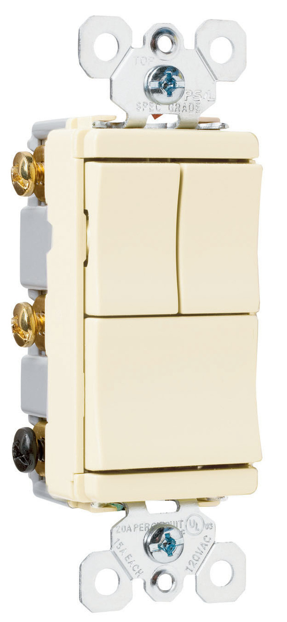 Discontinued - TradeMaster Decorator Combination Switch, Light Almond ...