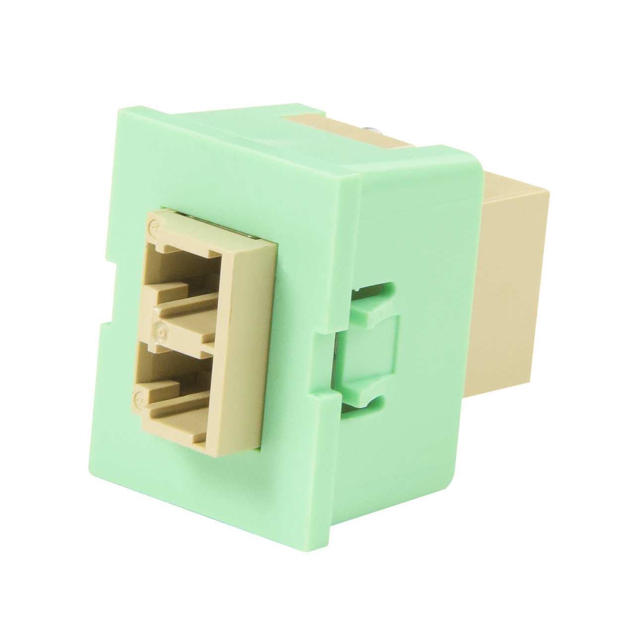 TracJack Module, LC Duplex, Multimode, Beige Adapter, Light Green ...