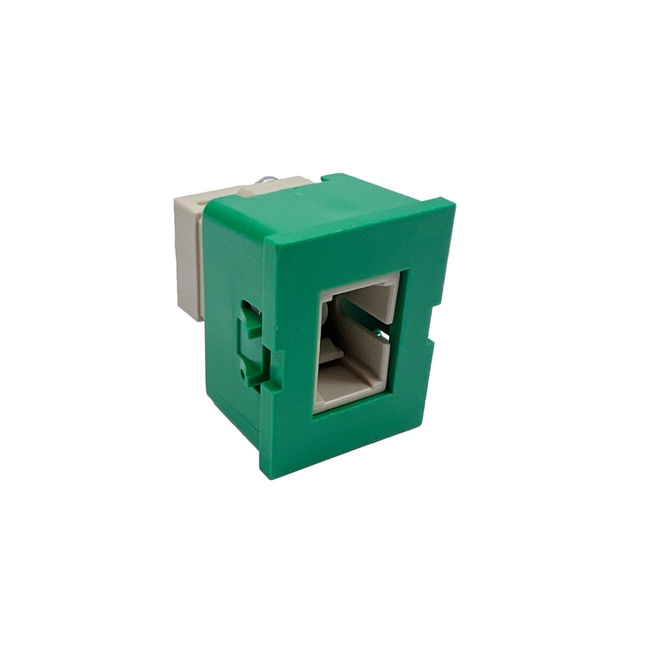 TracJack Module, 1-SC Simplex Multimode, Beige Adapter, Green Housing ...