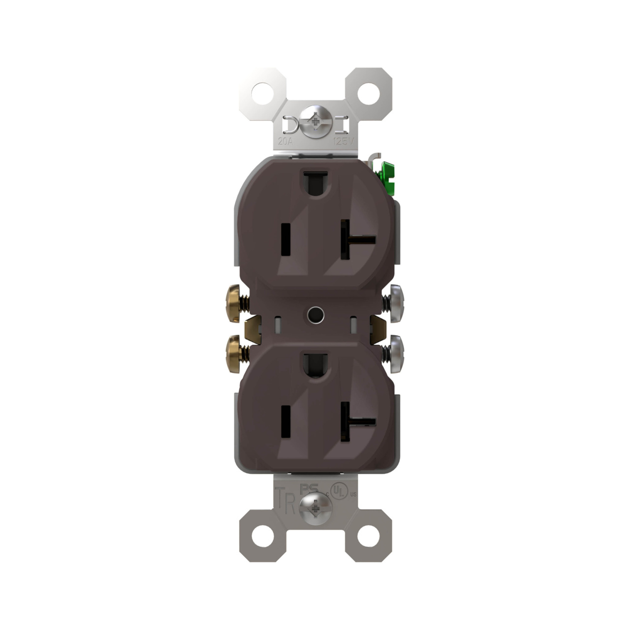 20A 125V Trademaster Tamper Resistant Self Grounding Duplex Receptacle ...