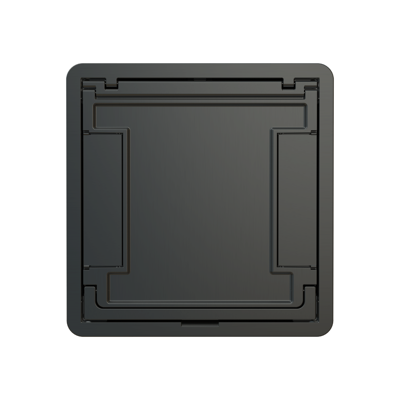 Large Floorport Flanged Cutout Top For RFBA, Tamper Resistant Gray ...