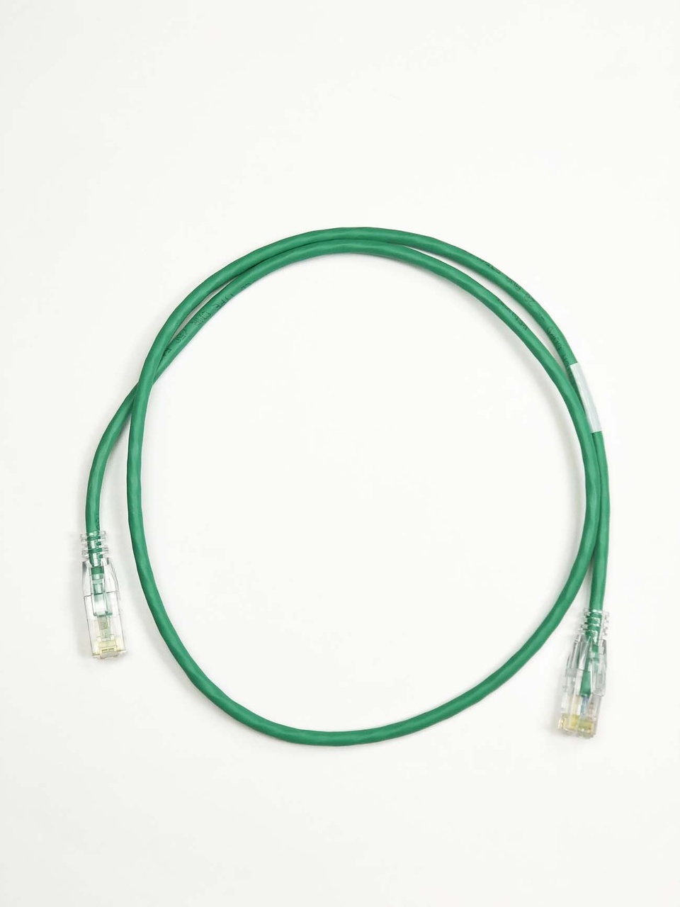 28awg Reduced Diameter CAT 6 channel cord, green, 7' | Patch Cords and ...