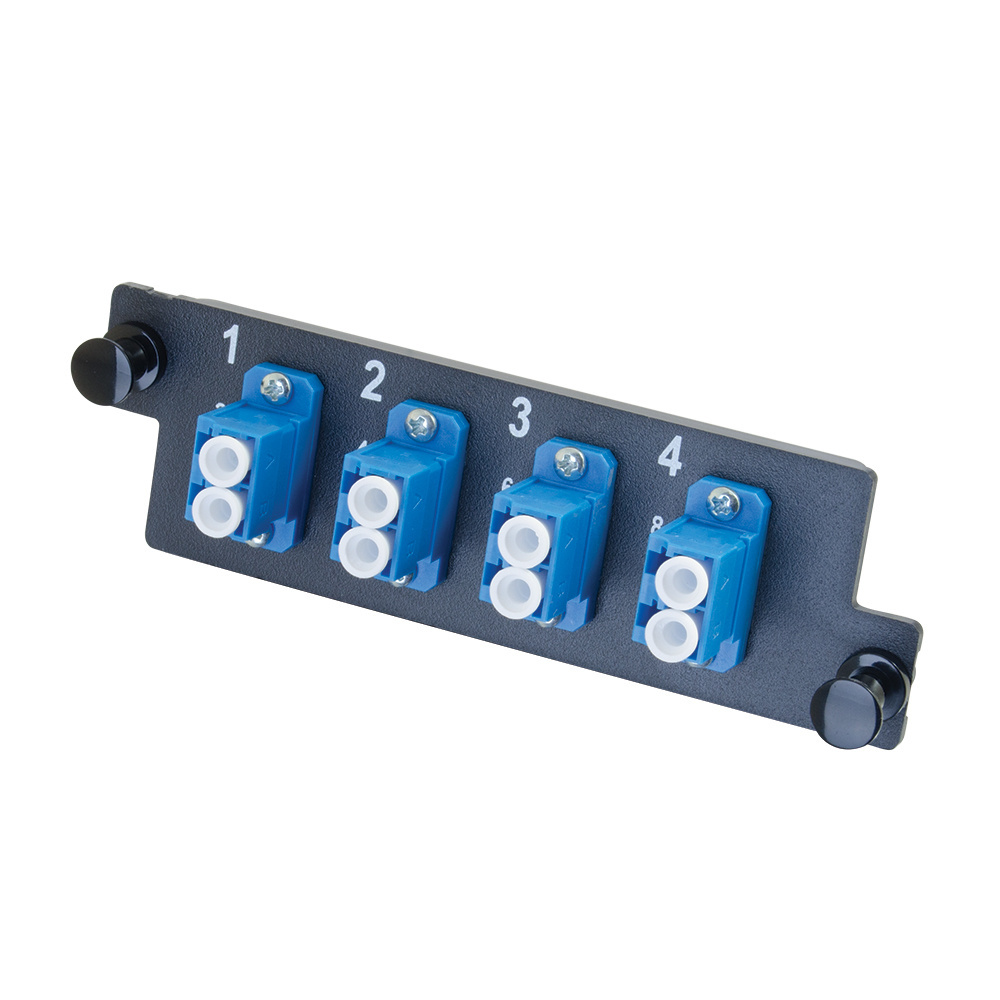 Infinium M4 HDFP Adapter Panel, OM3/4, 4 LC Duplex, 8F, Blue | Fiber ...