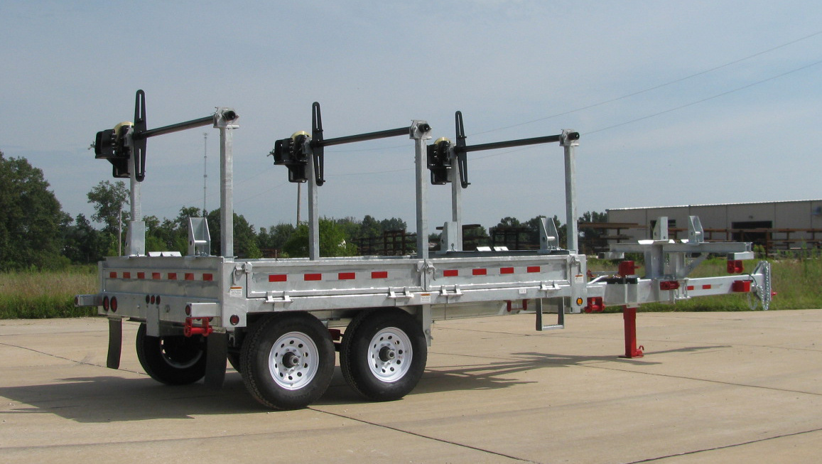 11,200 lbs 40' (Extended) Material Box Pole Trailer Rental - Custom ...