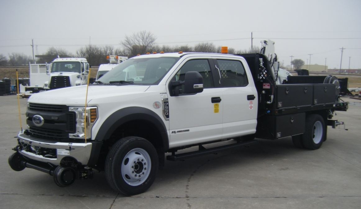 Medium-Duty Hi-Rail Flatbed Truck Rental - Custom Truck One Source