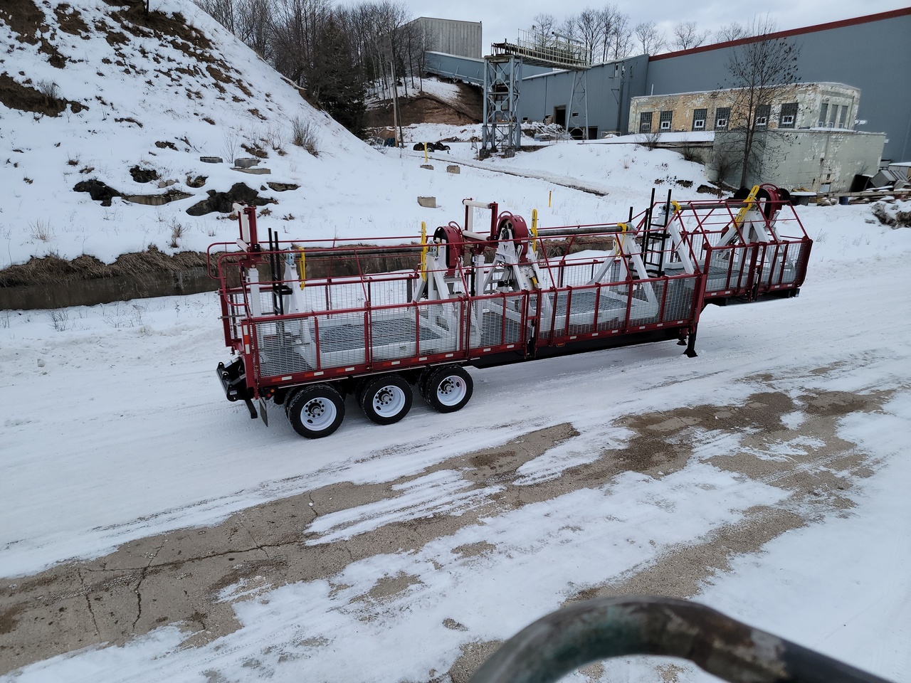 3 Reel 30,000 lbs Trailer Rental - Custom Truck One Source