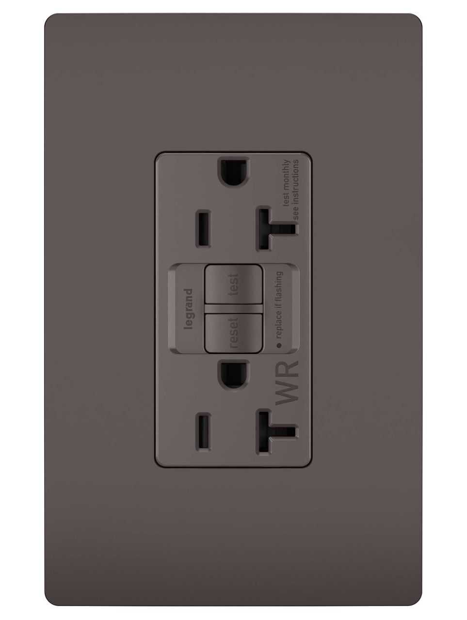 radiant 20A Tamper Resistant Outdoor Self Test GFCI Outlet NAFTA Compliant