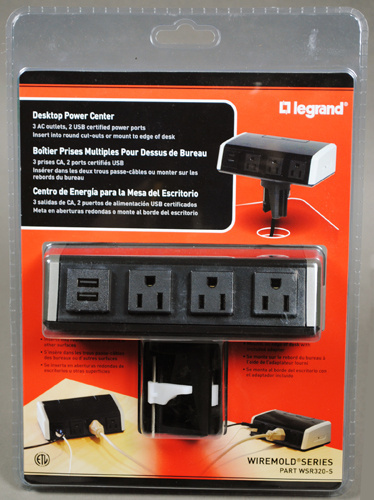 Desktop Power Center with Surge | On-Surface Furniture Power ...