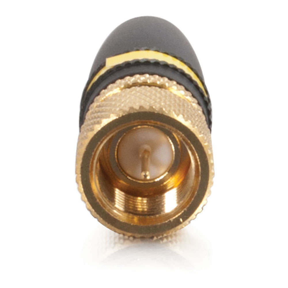 18 AWG RG6 Crimp-On F-Type Connector - 4pk