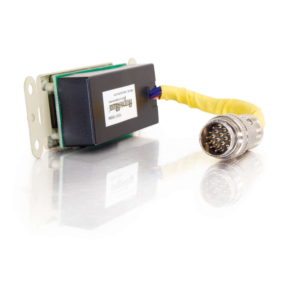 RapidRun® DB9 + RCA Component Video Wall Plate - Ivory