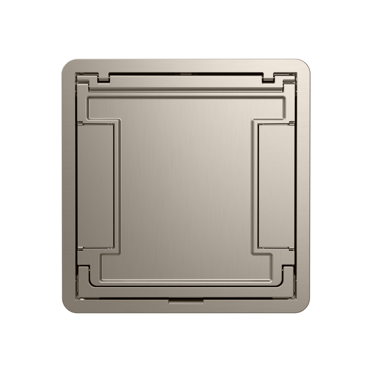 Large Floorport Flanged Cutout Top For RFBA, Tamper Resistant Nickel ...