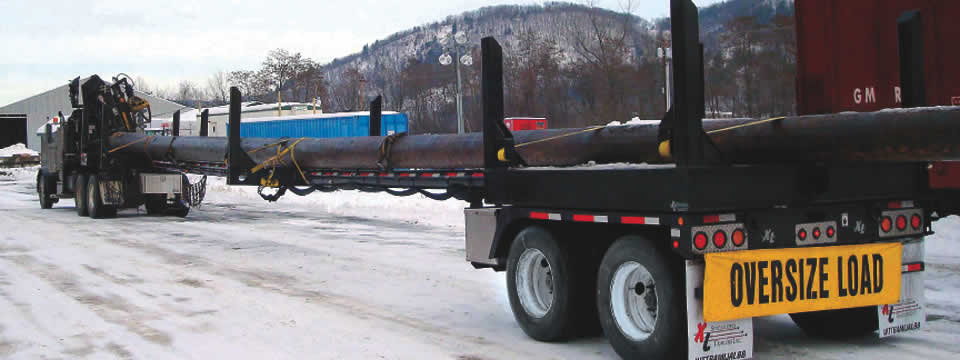 80,000 lbs 69'4" (Extended) Pole Trailer Rental - Custom Truck One Source