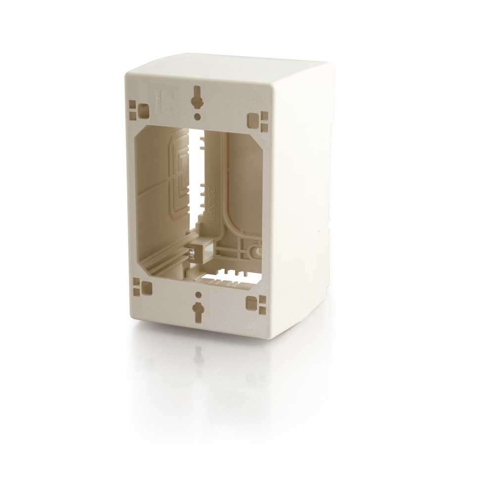 Single Gang Extra Deep Junction Box Ivory