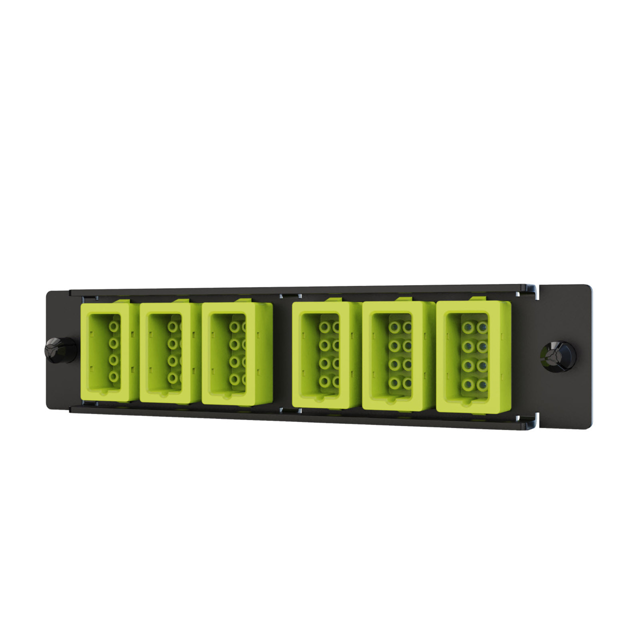 Q-Series acclAIM, Fiber Conversion Adapter Panels, 48 Fiber, Lime Green ...