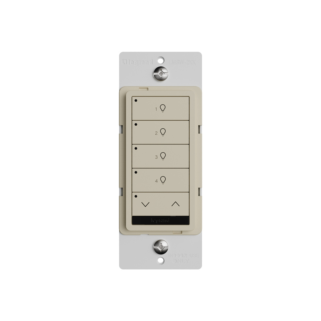 DLM Wired Standard Switch, 4B 1R, White, BAA