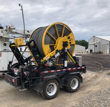 90 in Diameter x 45 in Width Trailer Mounted Reel Winder Rental ...