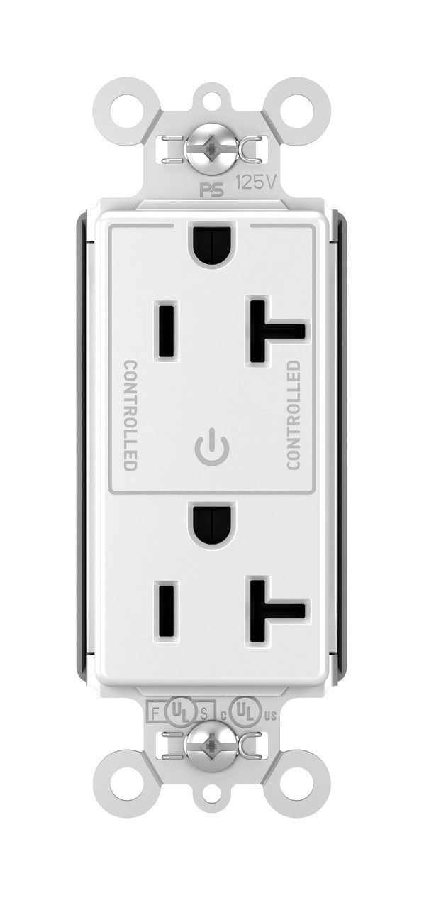 PlugTail® Heavy Duty Spec Grade Plug Load Controllable Receptacle, 20A ...