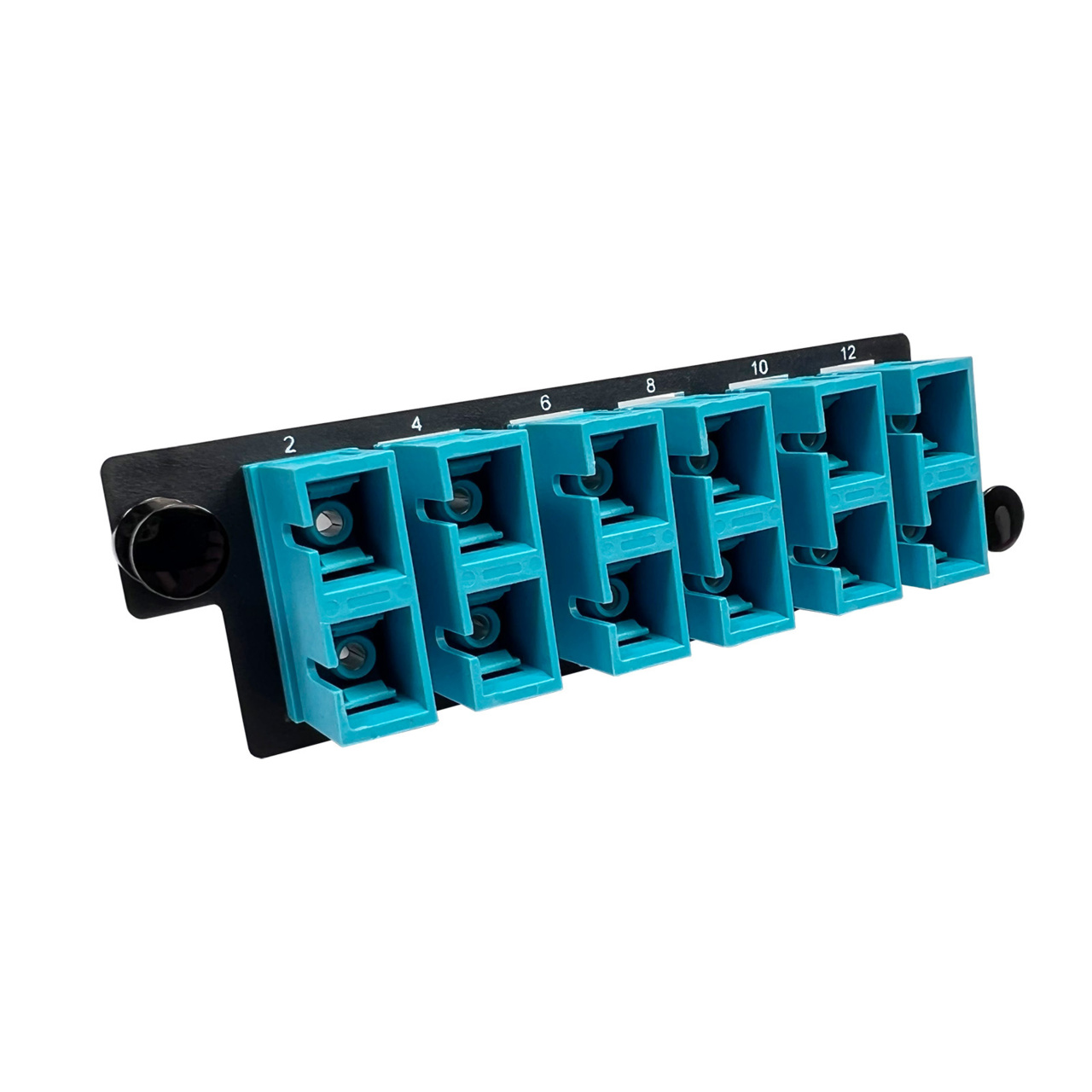 Infinium HDFP Adapter Panel 6 SC Duplex, OM3/4, Aqua | Fiber Adapter ...