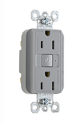 15A, 125V Plug Load RF Dual-Control Fed Spec Receptacle, Grey ...
