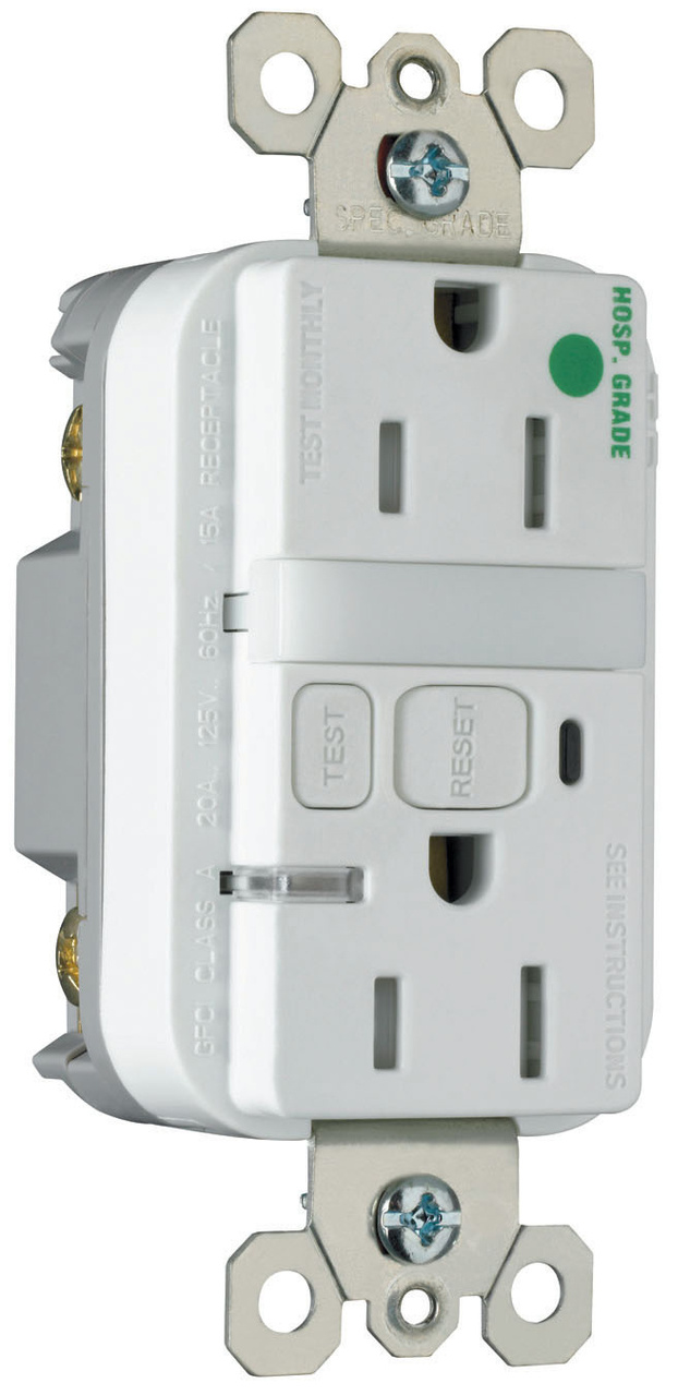 Discontinued - Hospital Grade Tamper-Resistant 15A Night Light/GFCI ...