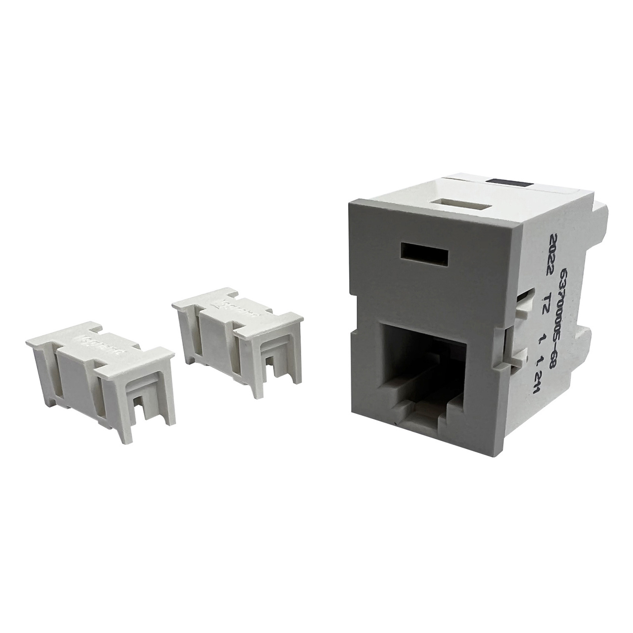 TracJack USOC six-position RJ25C, light Gray | Jacks and Modules ...