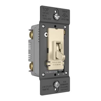 TradeMaster® LED/CFL/Incandescent Single Pole/3-Way Toggle Slide Dimmer ...