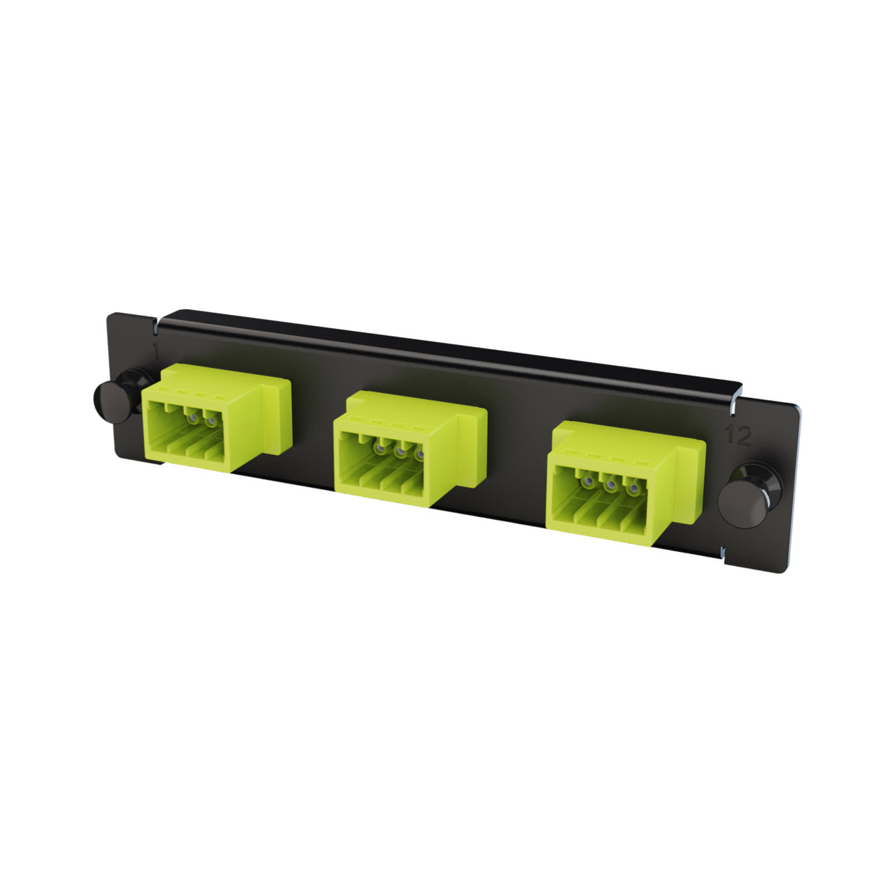 Q-Series acclAIM, Fiber Conversion Adapter Panels, 24 Fiber, Lime Green ...