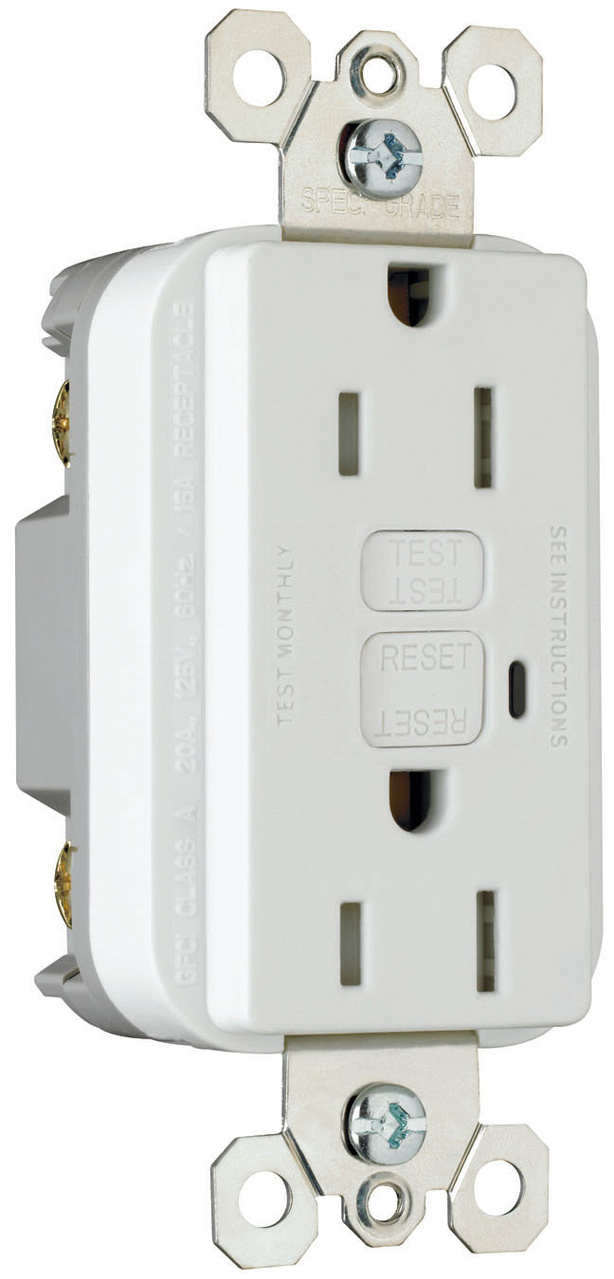 Discontinued - TradeMaster®/Spec Grade Tamper-Resistant 15A Duplex GFCI ...