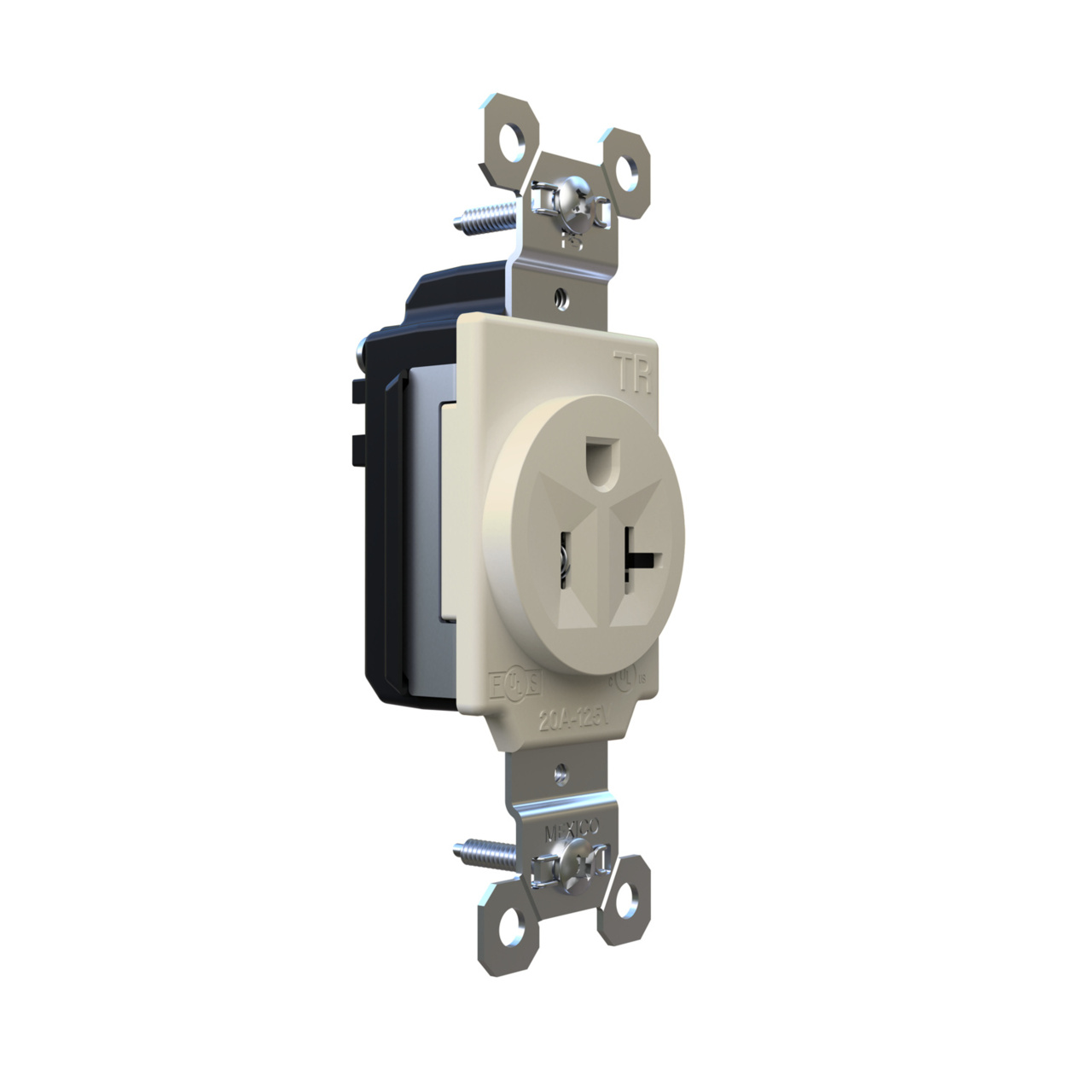PlugTail® 20A 125V Heavy-Duty Spec Grade Single Receptacles, Light ...