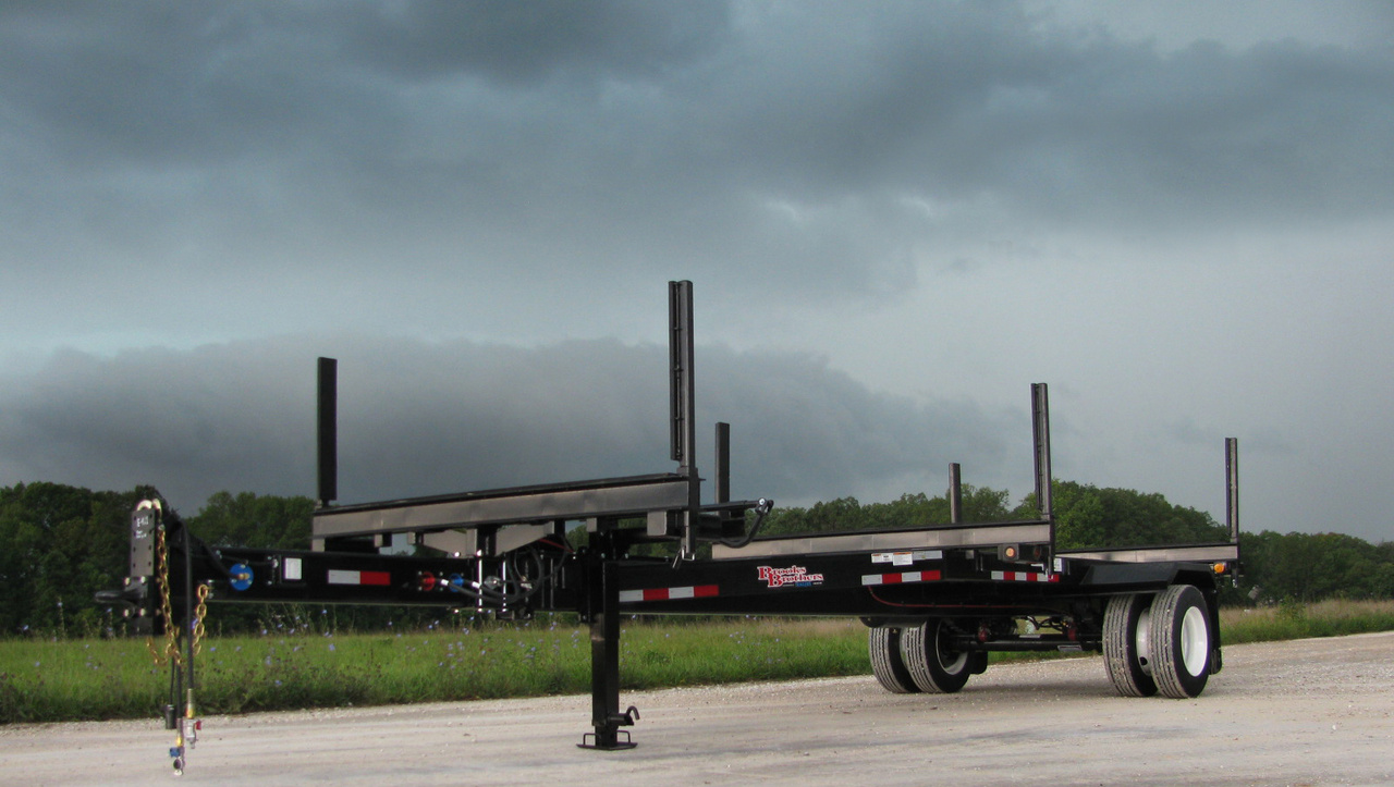 8,700 lbs 40' (Extended) Material Box Pole Trailer Rental - Custom ...
