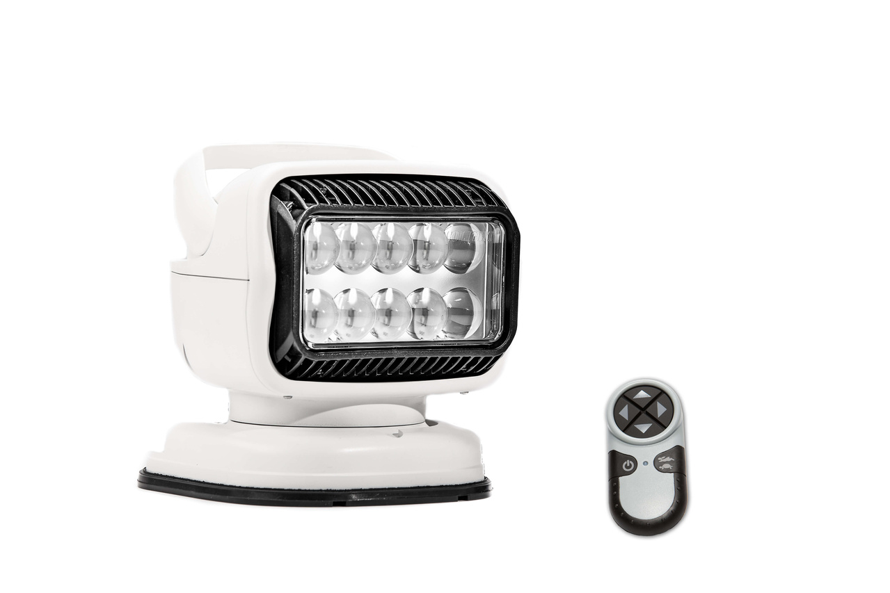 GOLIGHT Spotlight, Handheld, Remote Controlled, 40W, 12VDC, 3.5A, Black ...