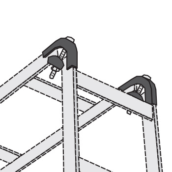1R-1331-90-ZN-BK RUNWAY 90 DEG VERT CONN KIT | Cable Runways | Cable ...