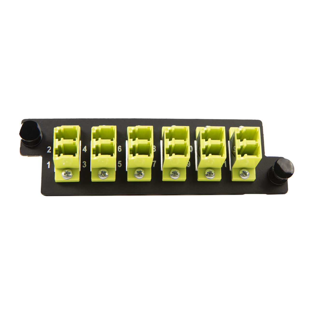 Infinium M4 HDFP Adapter Panel, OM5, 6 LC,Duplex, 12F, Lime | Fiber ...