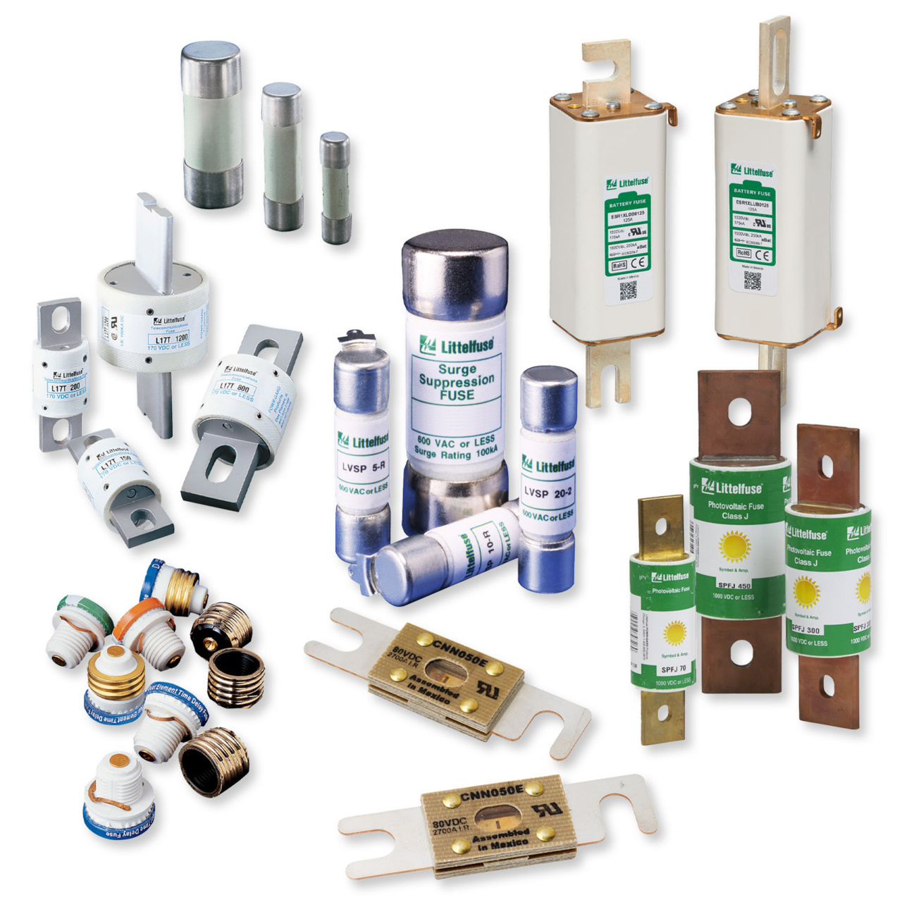Solar, Battery, Inline, Plug & Other Specialty Power Fuses