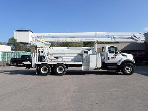 100 ft Transmission Bucket Truck Rental - Custom Truck One Source