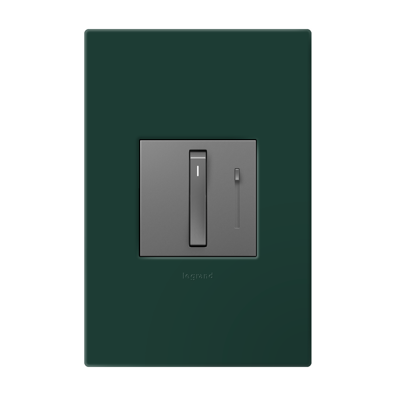 adorne Evergreen Screwless Wall Plate with Microban