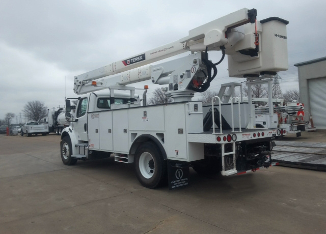 55 ft Distribution Bucket Truck Rental - Custom Truck One Source