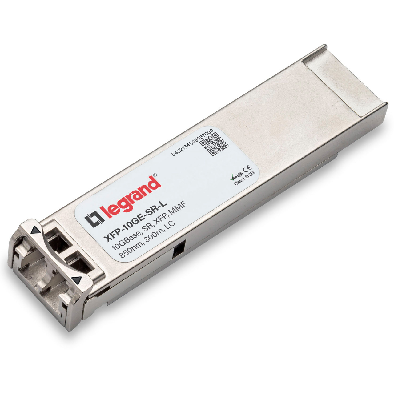 Juniper XFP-10GE-SR Compatible 10GBase-SR XFP Transceiver (MMF, 850nm, 300m, LC Duplex, DDM, I ...