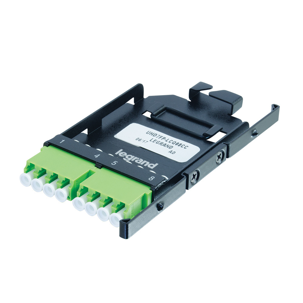 M7 Fiber Adapter Panel with 2 LC Quad Adapters, 8 fibers - Green ...