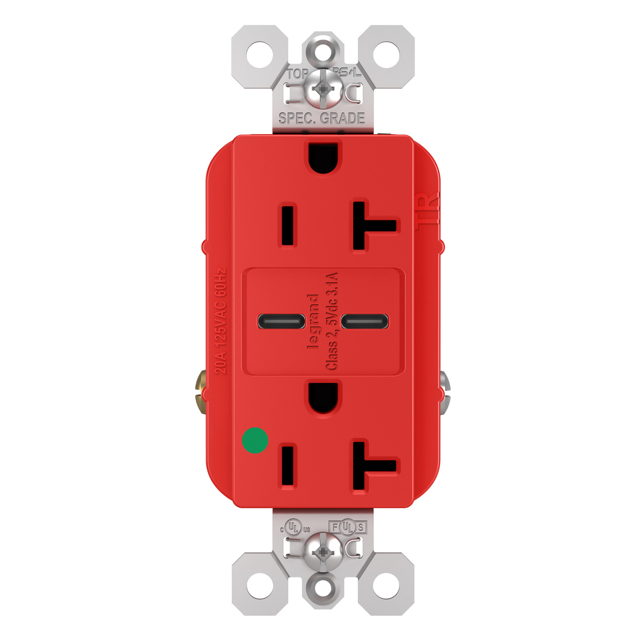 Discontinued - 20A 125V Hospital-Grade Tamper-Resistant Receptacle 20A ...