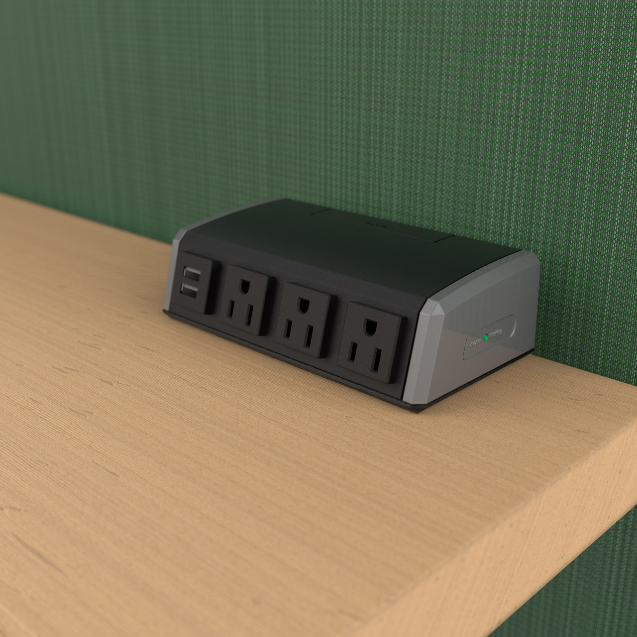 Desktop Power Center with Surge | On-Surface Furniture Power ...