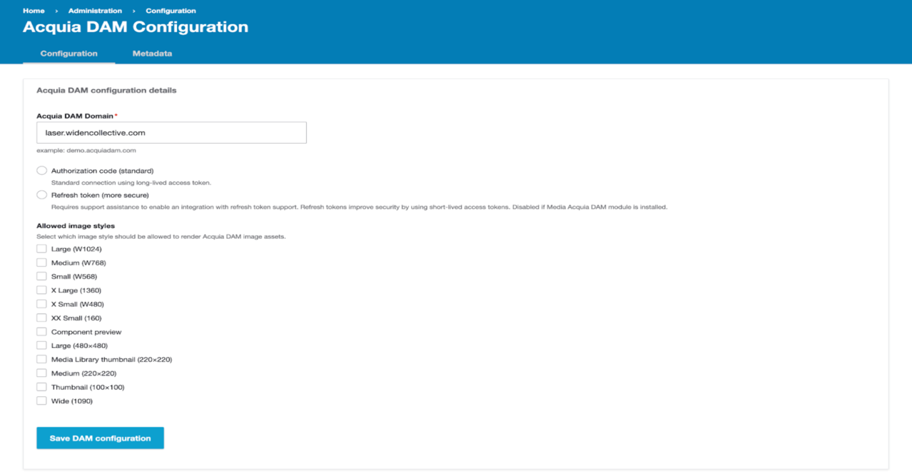 Integrating Acquia Dam With Acquia Cms — Acquia Docs